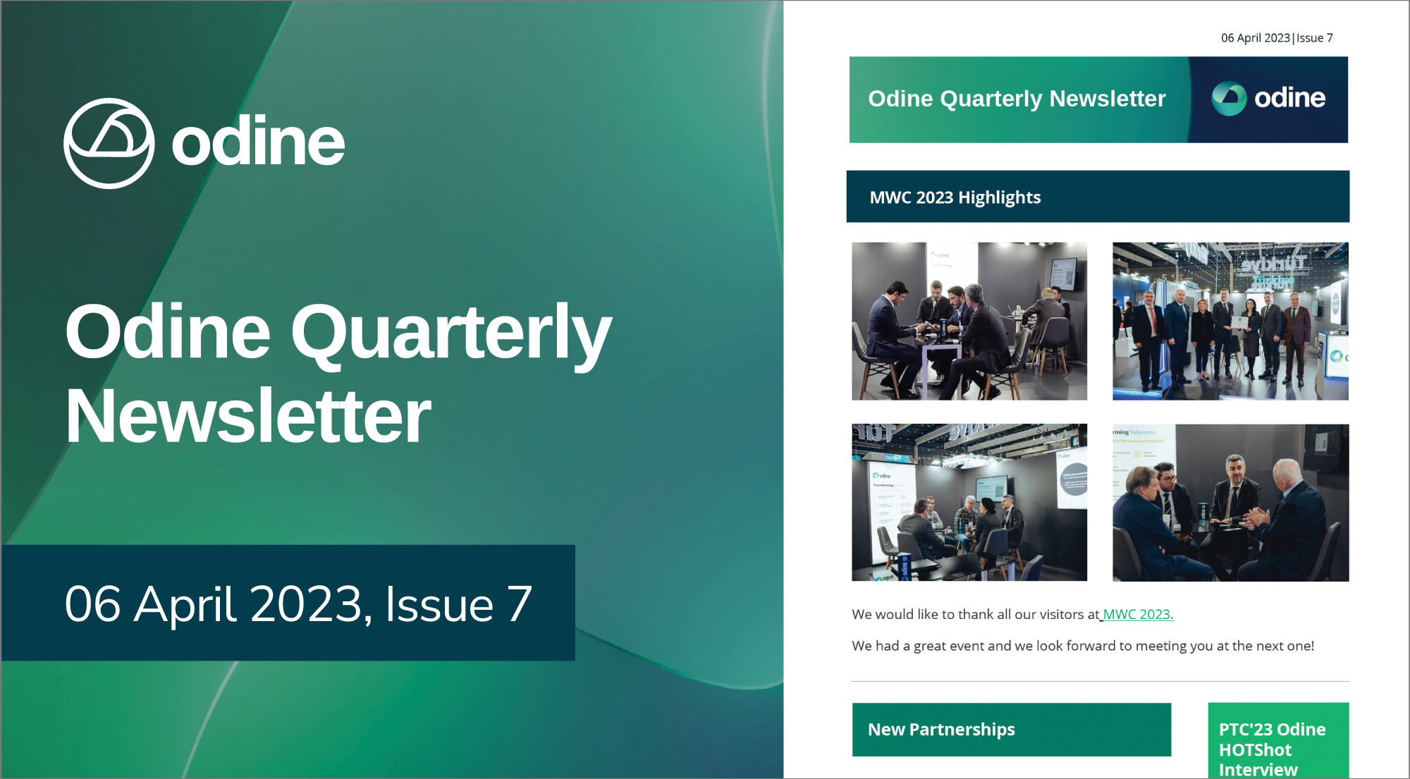 Odine Quarterly Newsletters | Odine